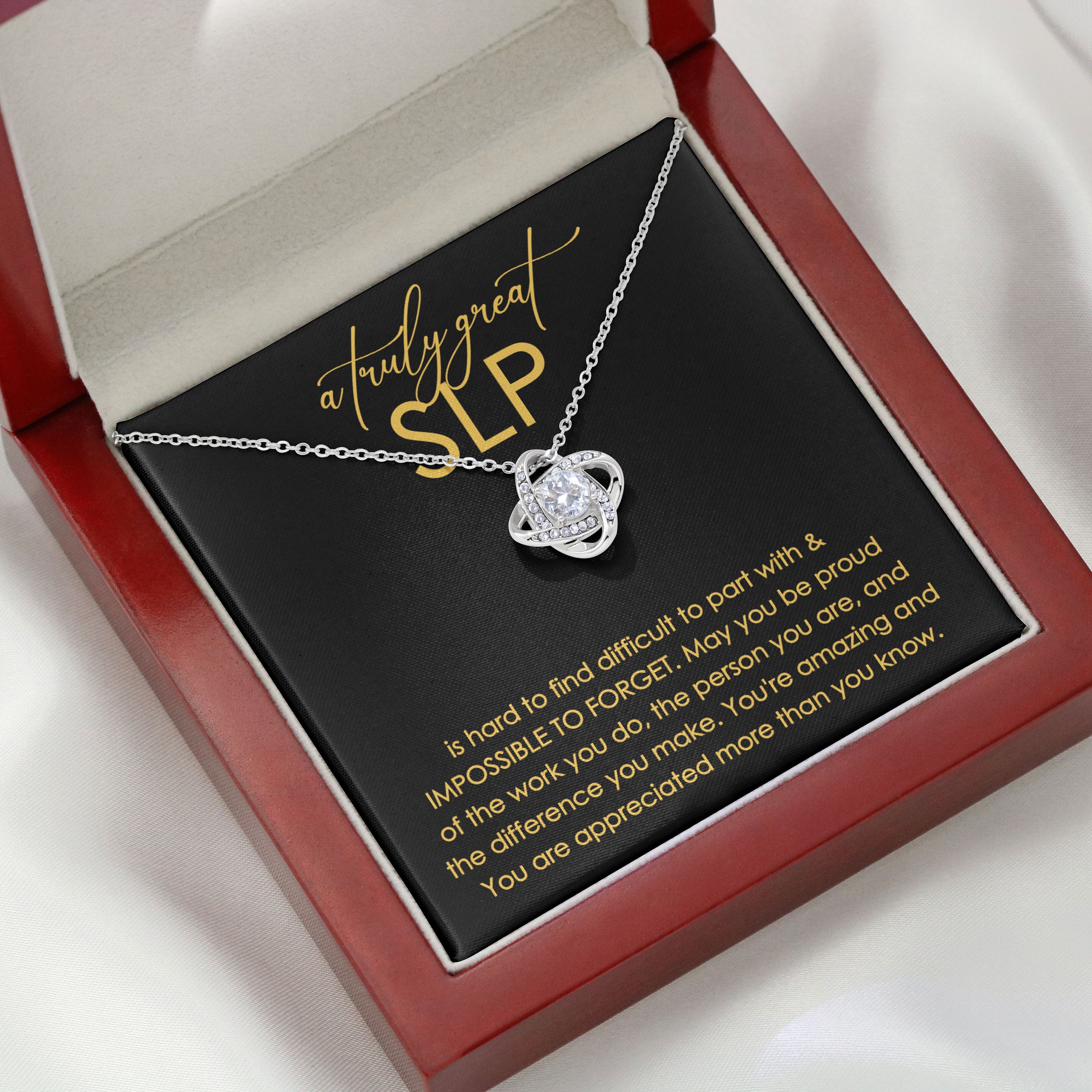SLP Necklace Gift for SLP Thank You SLP Appreciation Gift - Etsy