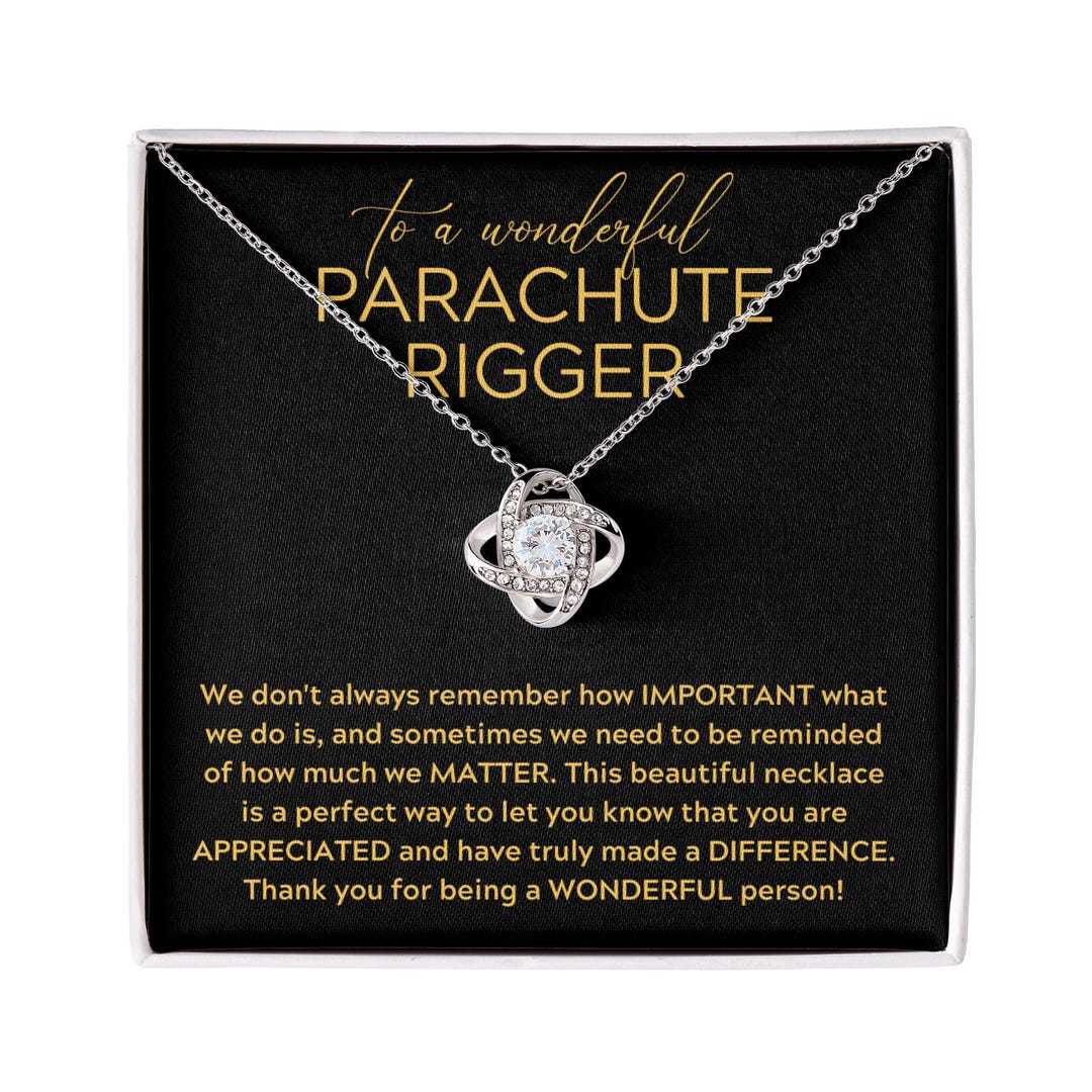 Parachute Rigger Necklace for Woman, Appreciation Gift for Parachute ...
