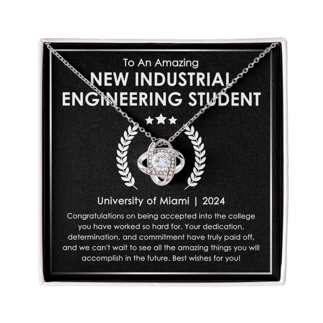 Industrial Engineering Student Necklace Gift for Graduation, Industrial ...