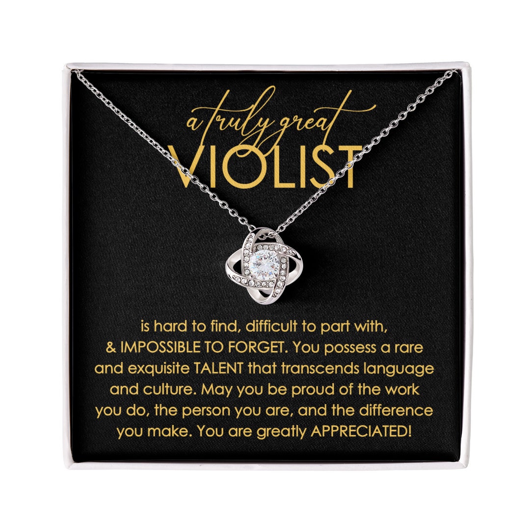 Violist Necklace, Gift for Viola Player, Orchestra, Musical Instrument ...