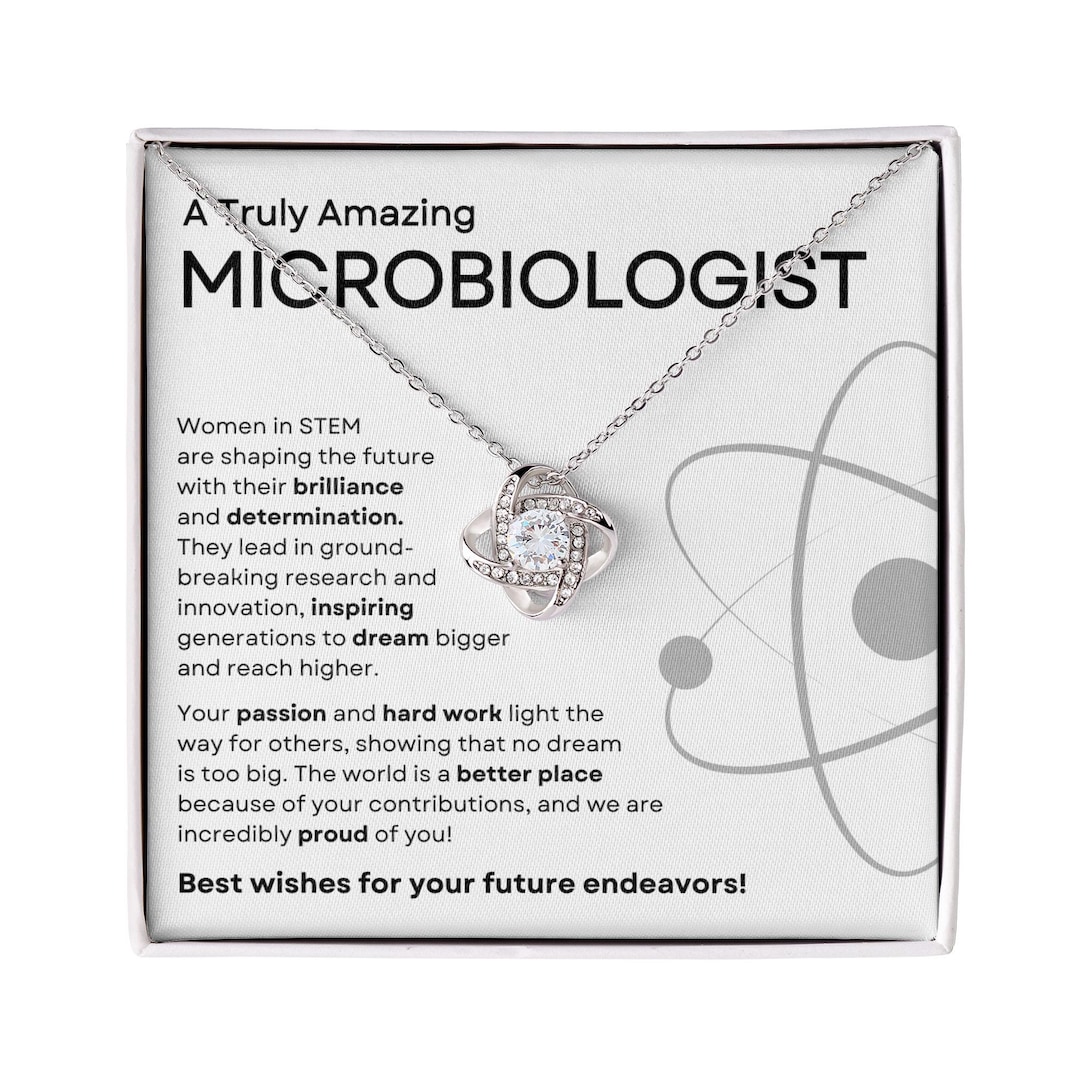 Microbiologist Necklace, Gift for Microbiologist, Thank You ...