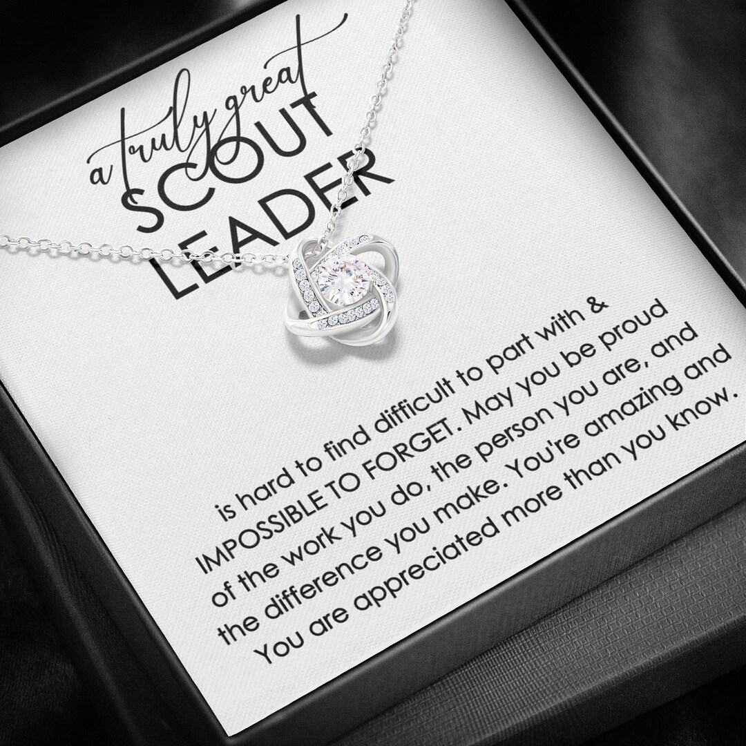 Scout Leader Necklace, Gift for Scout Leader, Thank You Scout Leader ...