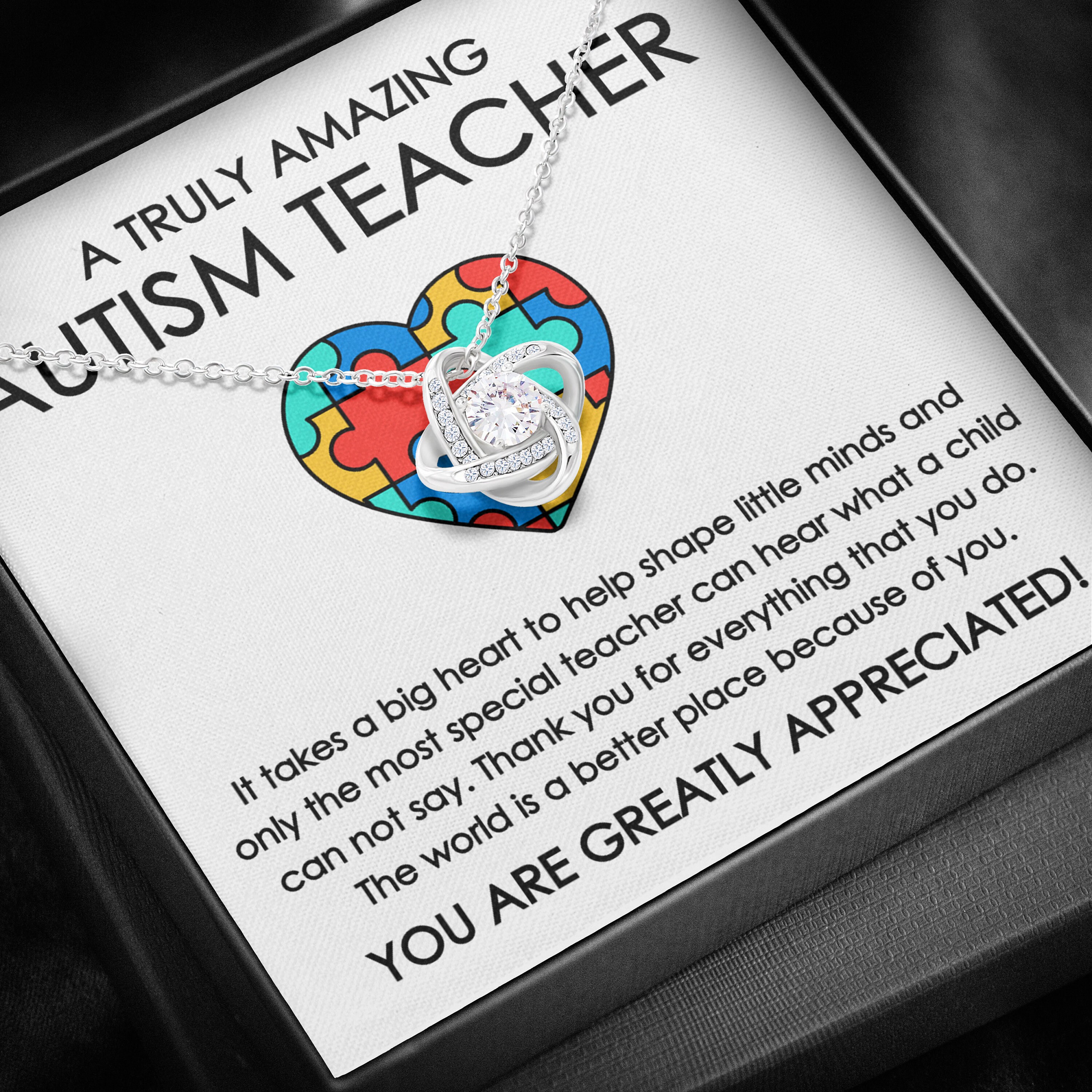 Autism Teacher Necklace Autism Awareness Jewelry Autism - Etsy