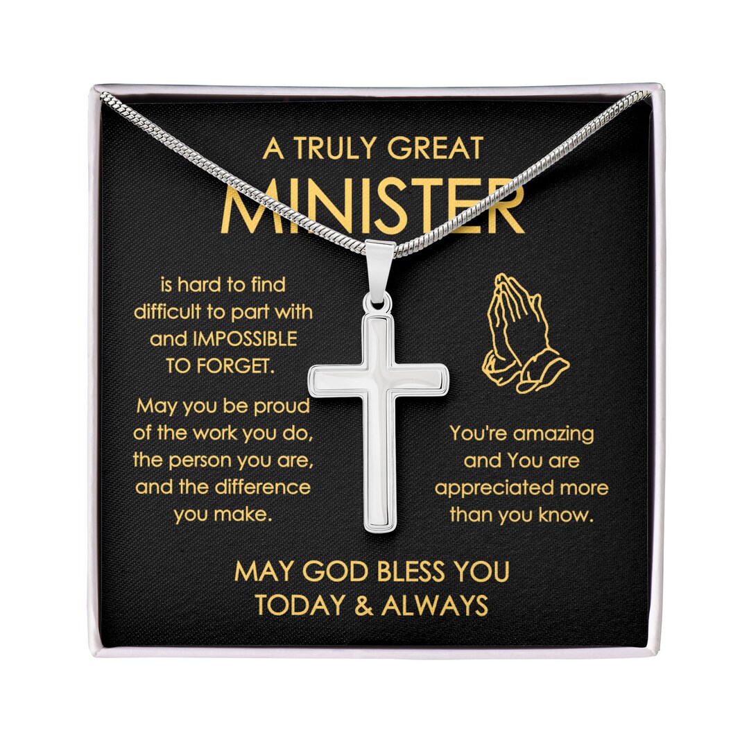 Minister Necklace, Gift for Minister, Thank You Minister, Appreciation ...