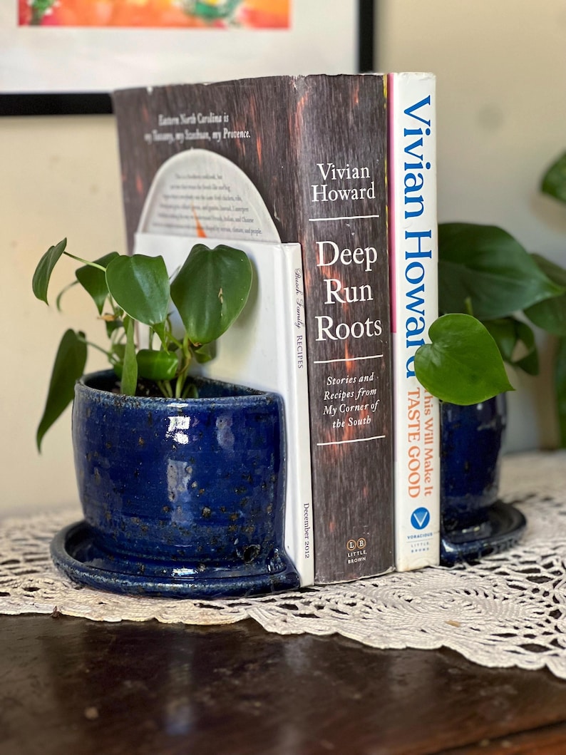 Handmade Ceramic Bookend Planters - Etsy