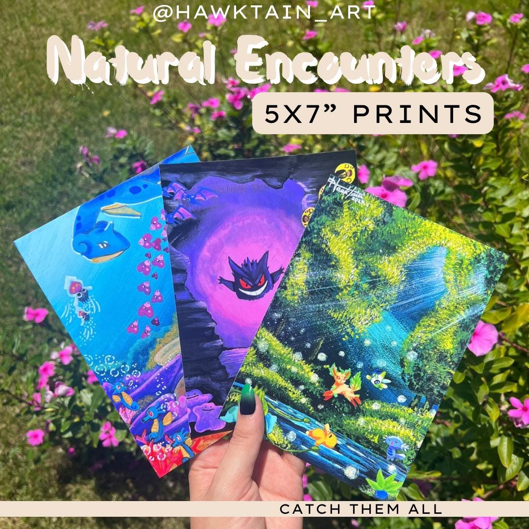 Natural Encounters | Anime Art 5x7” Prints - Etsy