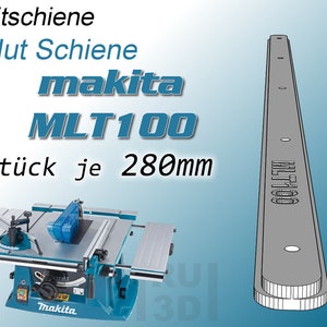 2x 280 Mm Slide Rail T-slot Rail for Makita MLT100 Table Saw, Sliding ...