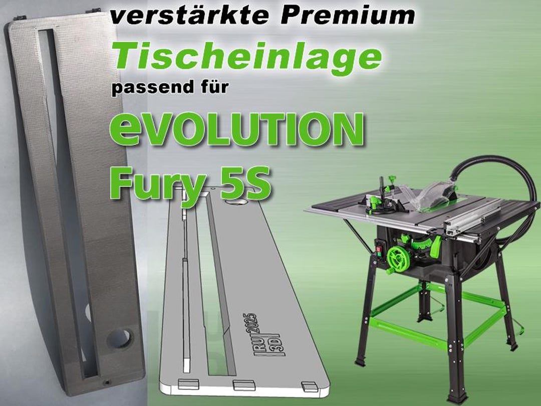 Table Insert Suitable for EVOLUTION Fury 5S Table Saw, Normal or Zero ...