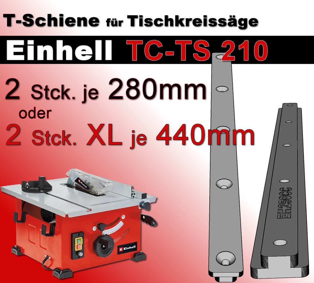 T-slot Slide Rail for Einhell TC-TS 210 Table Saw, Construction Sliding Carriage - Etsy UK