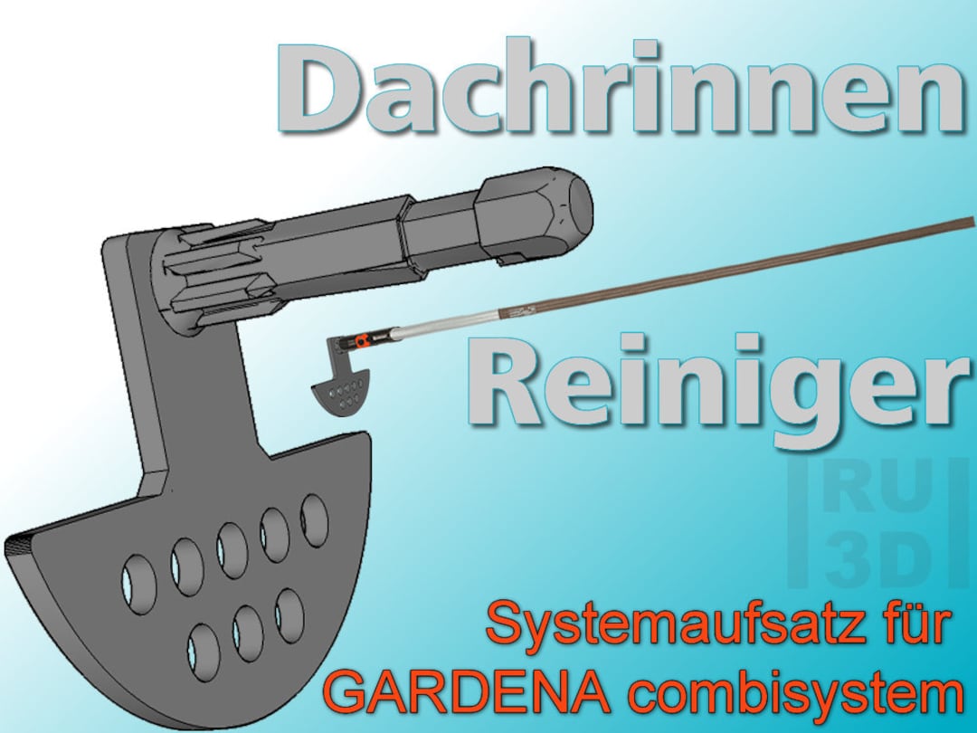 Gutter Cleaner, Attachment Suitable for GARDENA Combisystem, Cleaning ...