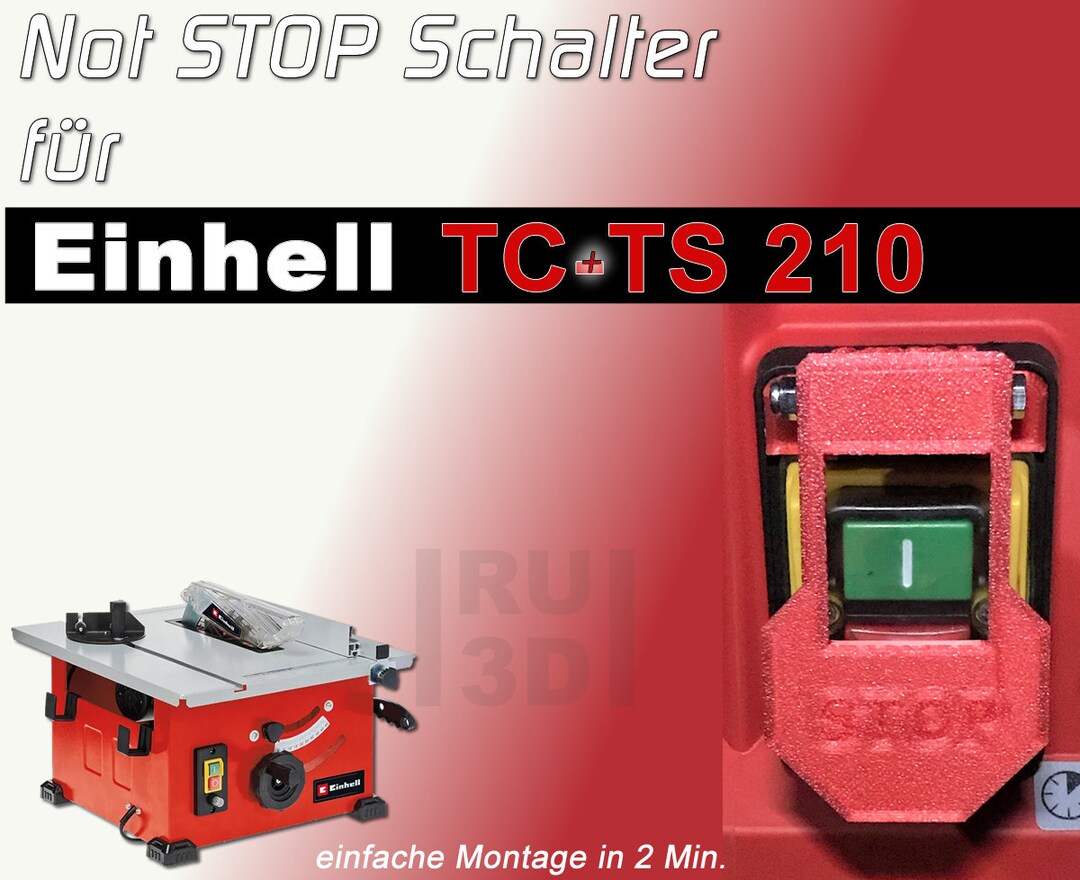 Emergency STOP Switch, Paddle Extension Table Saw Einhell TC-TS 210 ...