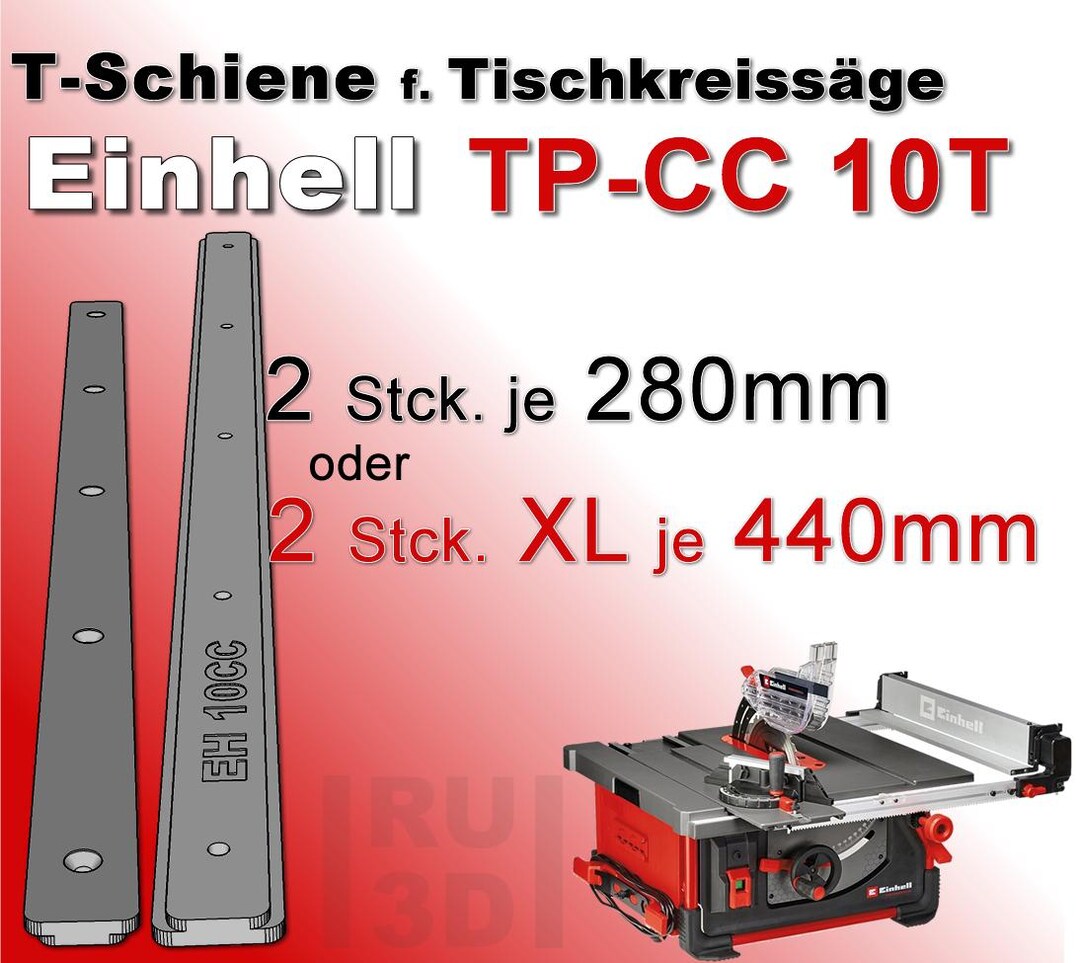Rail à rainures en T, rail coulissant pour scie à table Einhell TP-CC ...