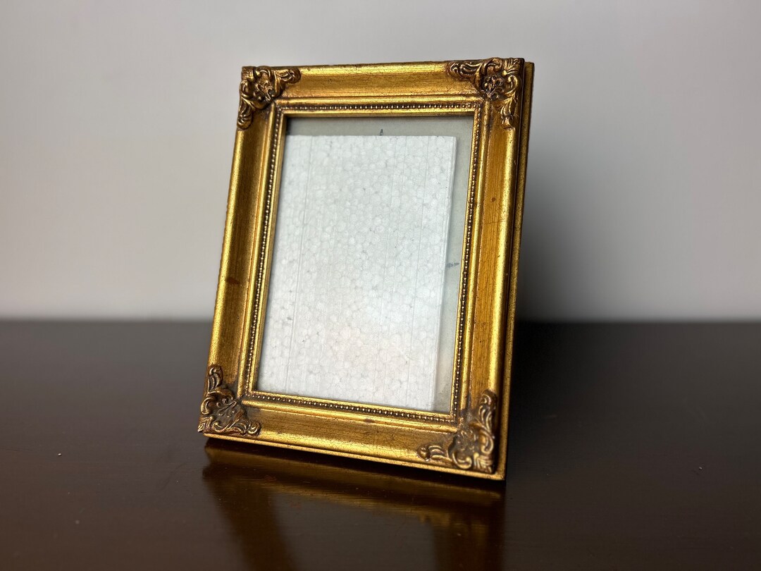 Vintage Ornate Gold 5x7 Photo Picture Frame for Wall or Table ...