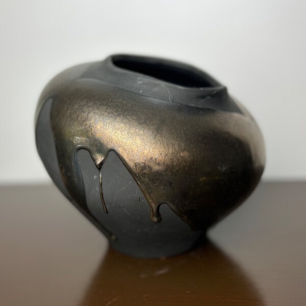 Raku Pottery Planter - Etsy