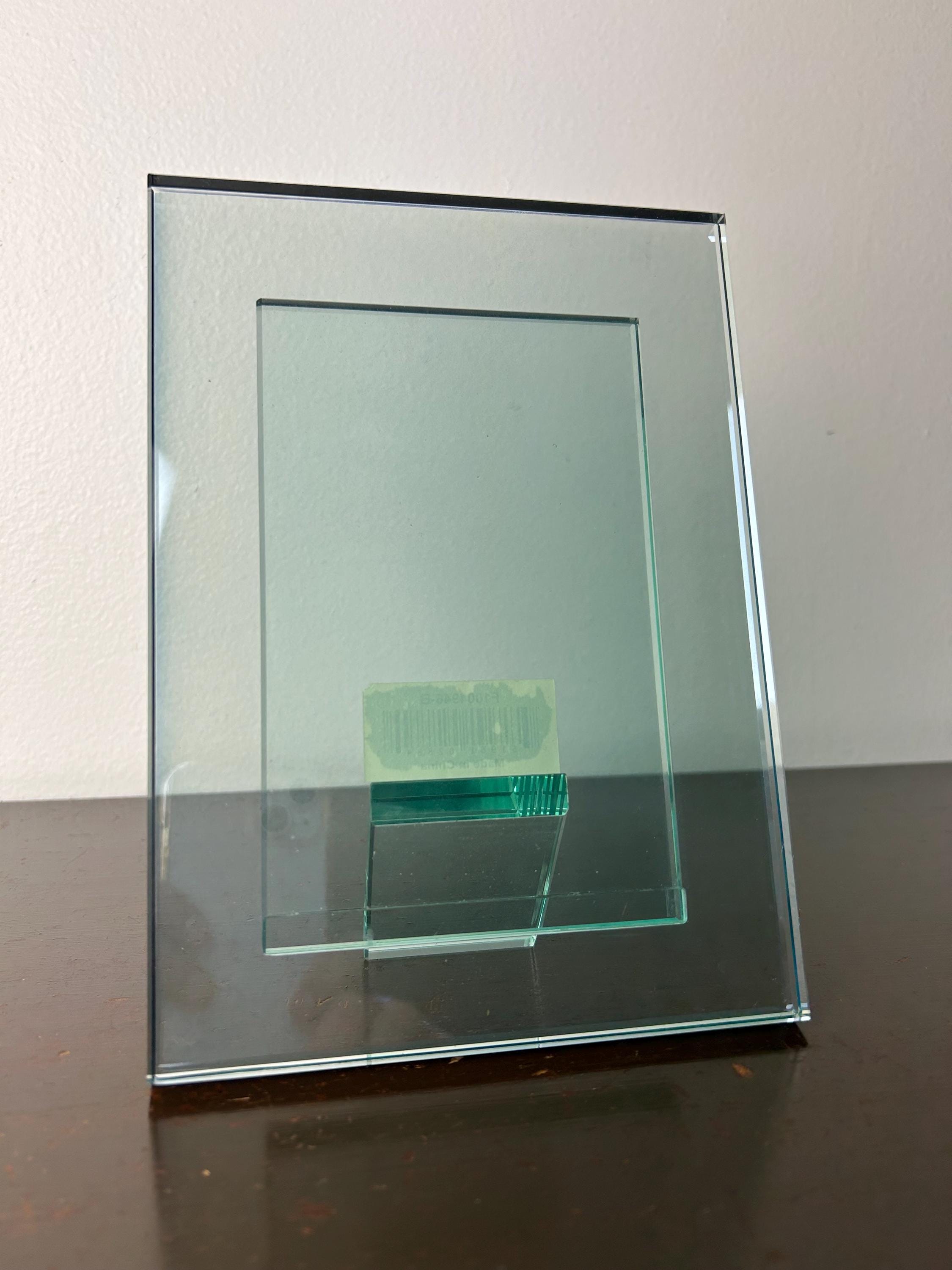 Vintage Floating Fused Art Glass 6x4 Picture/photo Tabletop Frame, 80’s ...
