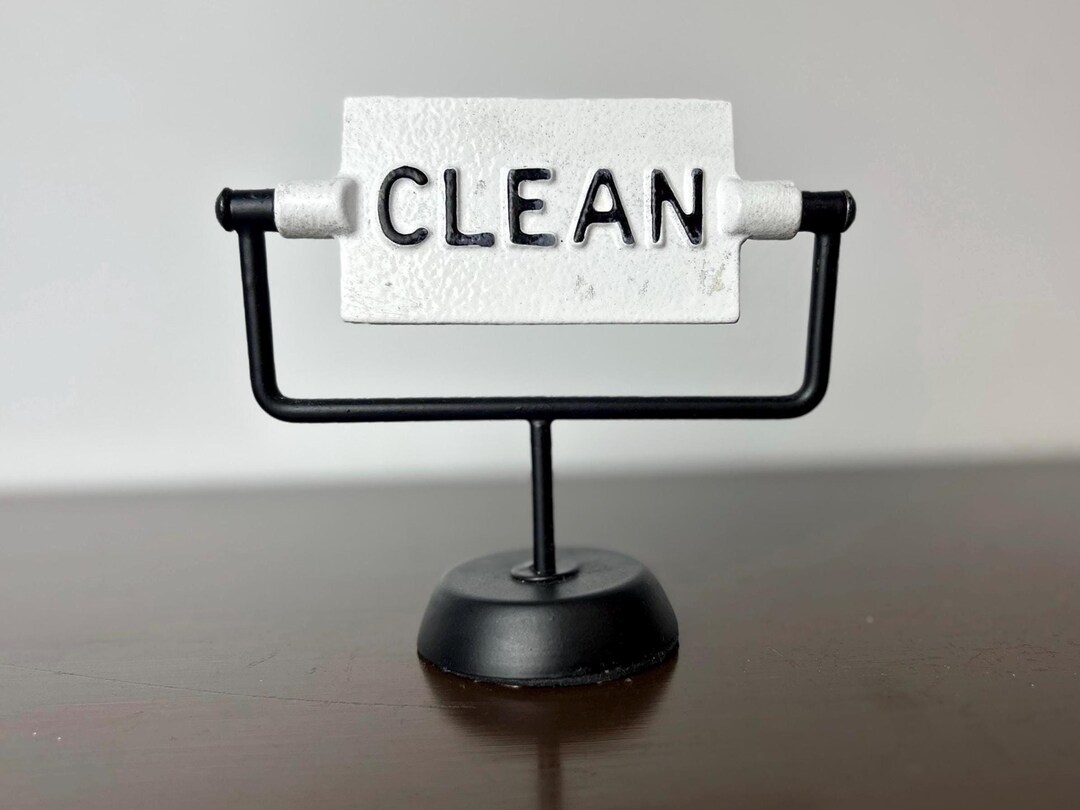 Hearth & Hand Clean/dirty Reversible Sign for Dishwasher, Flip-over ...