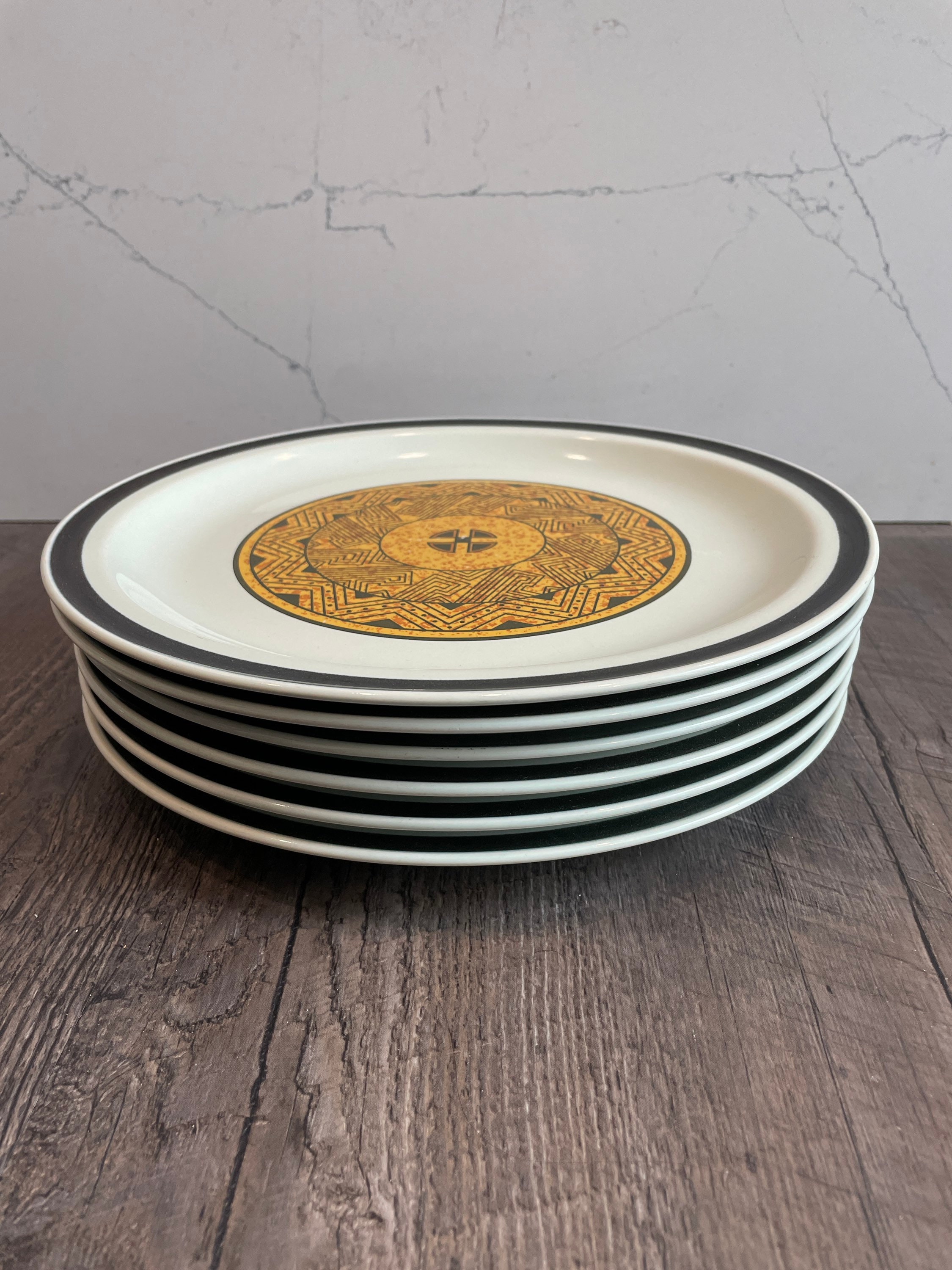 Southwest Dinnerware Set by Designers Collection Aztec Gold Dinner ...