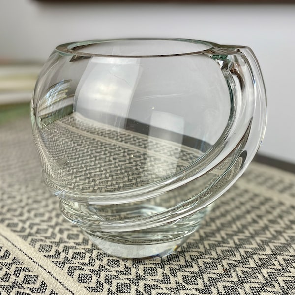 Heavy Thick Glass Vase - Etsy