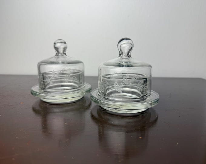 Vintage Individual Butter Pat Dishes Set 2 Heritage by Princess House ...