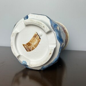 Vintage Studio Art Pottery Wide Mouth Abstract Twist Vase Vessel by ...