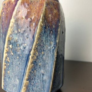 Vintage Studio Art Pottery Wide Mouth Abstract Twist Vase Vessel by ...