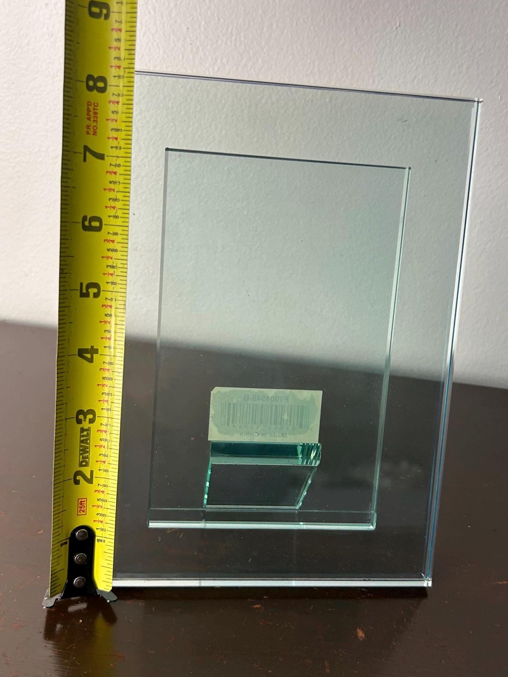 Vintage Floating Fused Art Glass 6x4 Picture/photo Tabletop Frame, 80’s ...