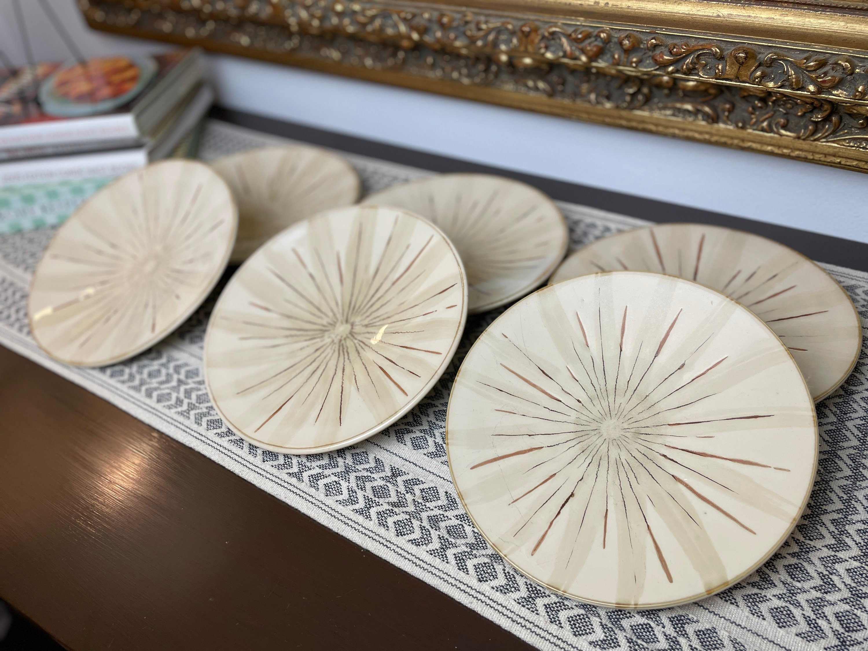 Pier 1 Imports Sanctuary Starburst 8.5 Dishes/salad Plates - Etsy