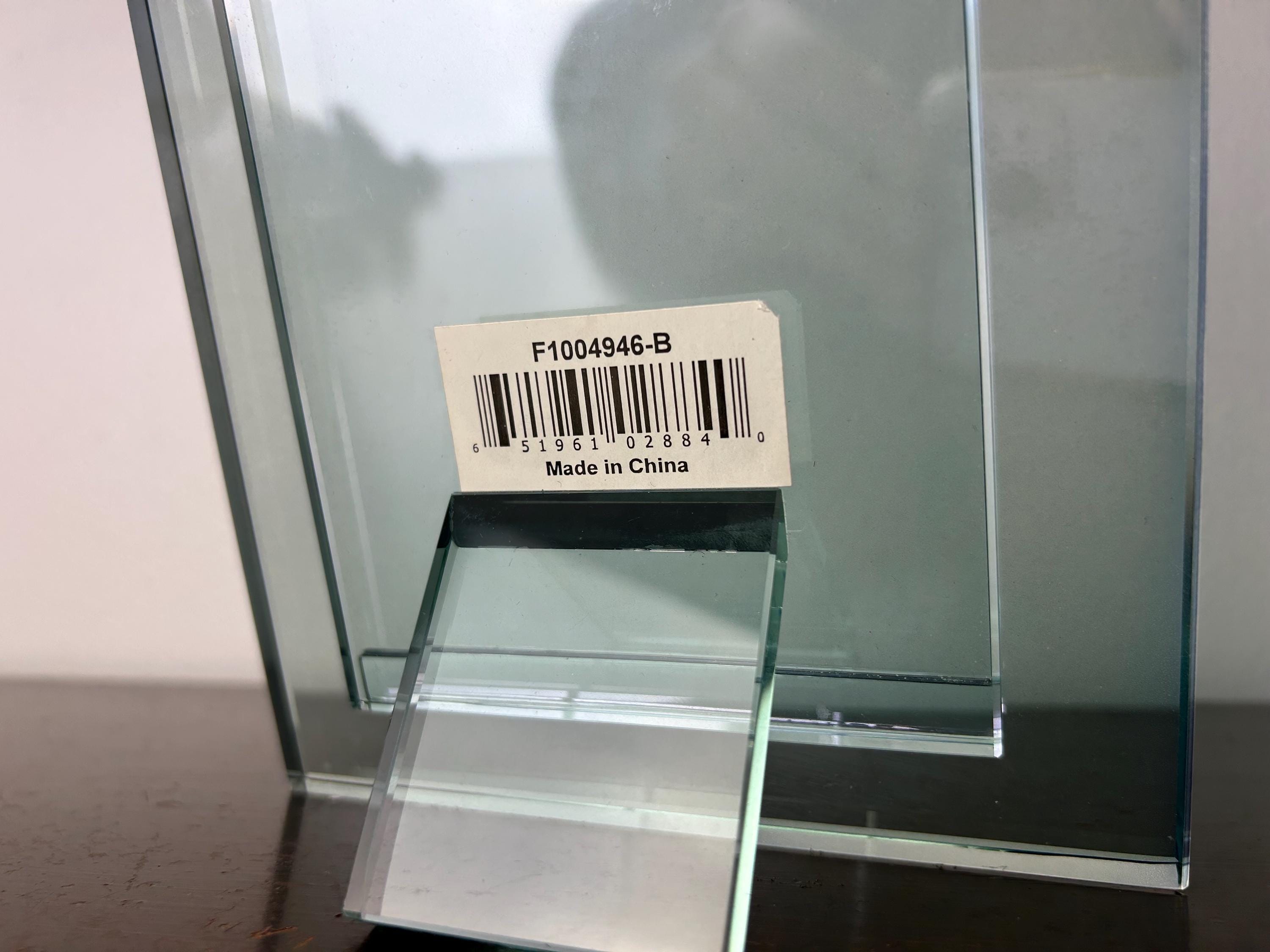 Vintage Floating Fused Art Glass 6x4 Picture/photo Tabletop Frame, 80’s ...