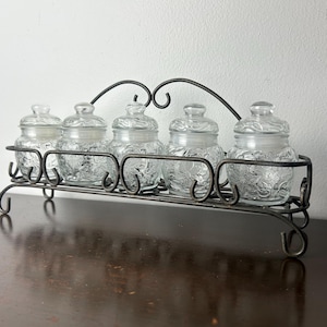 Skull Spice Jars With Rack - Etsy