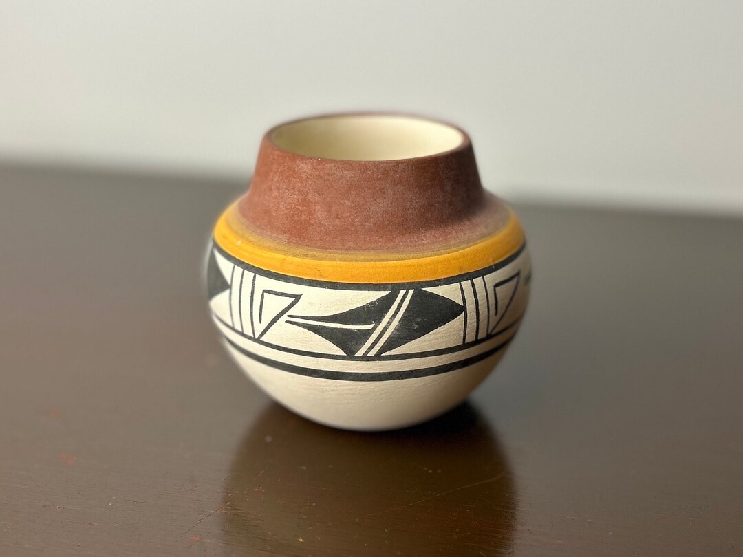 Vintage Navajo Red Clay Studio Art Pottery Seed Jar/hopi Pot, Native ...