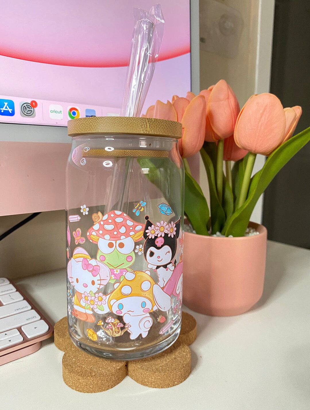 Cottage HK & Friends Glass Cup - Etsy