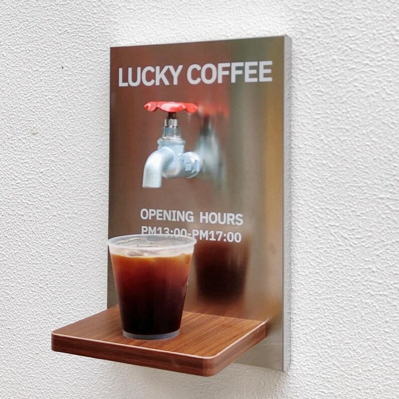 Word Pour Faucet Sign | Custom Dripping Text Board | Coffee Bar ...