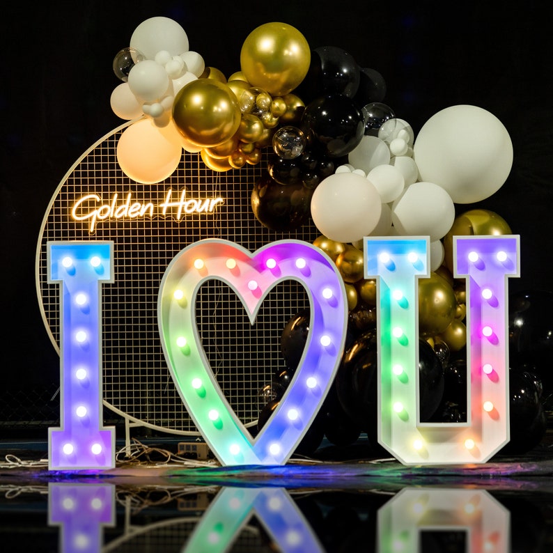 Number 21 Marquee Letter,diy Large Changing Color Marquee Letter,5ft ...