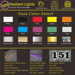 Personalized Address Number Place,led Number Lights ,custom Metal ...