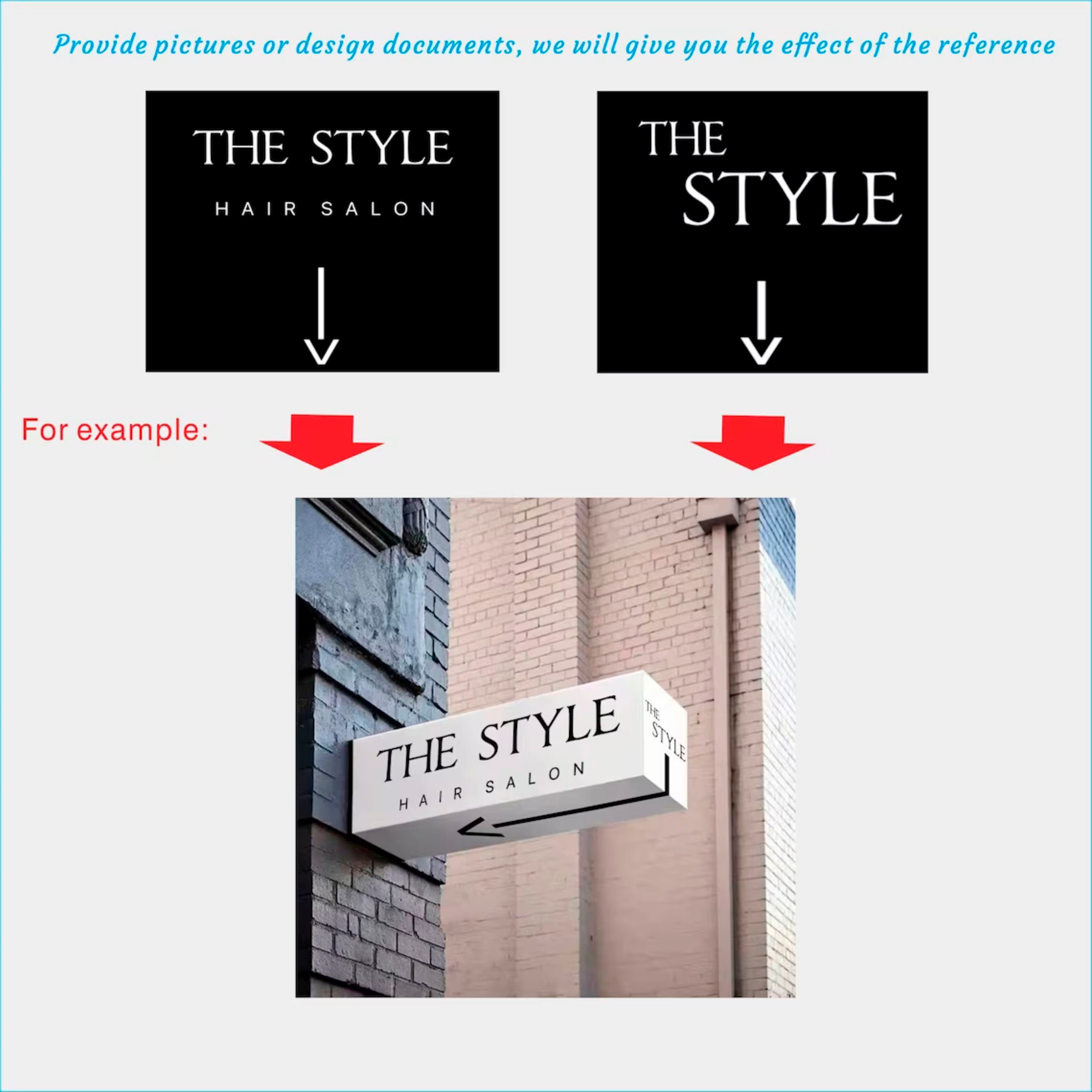 Acrylic Street Light Box,store Name Light Box,rectangular Shop Signs ...