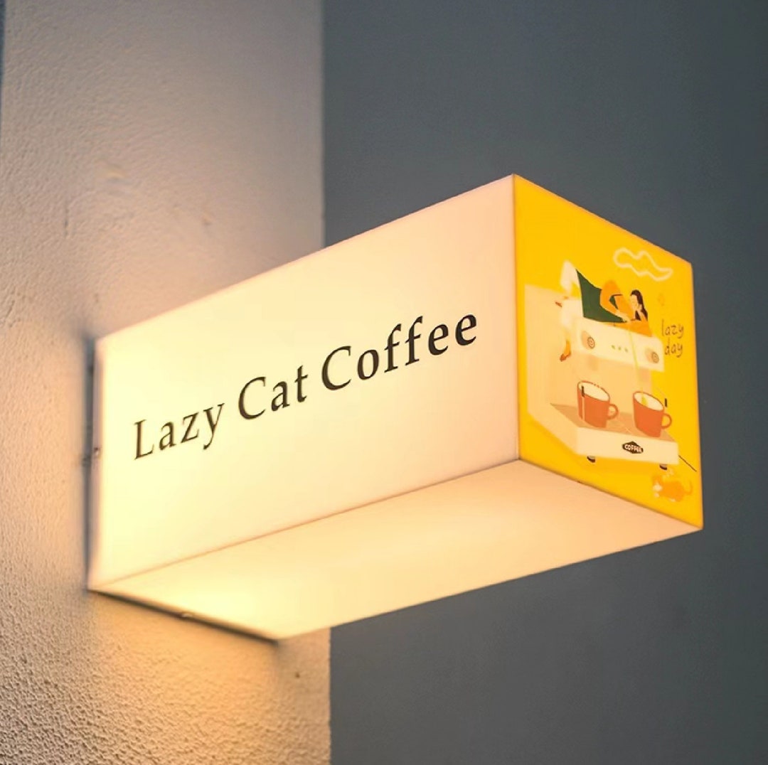 Business Logo Acrylic,custom Led Lights Acrylic Box,bar Led Light up ...