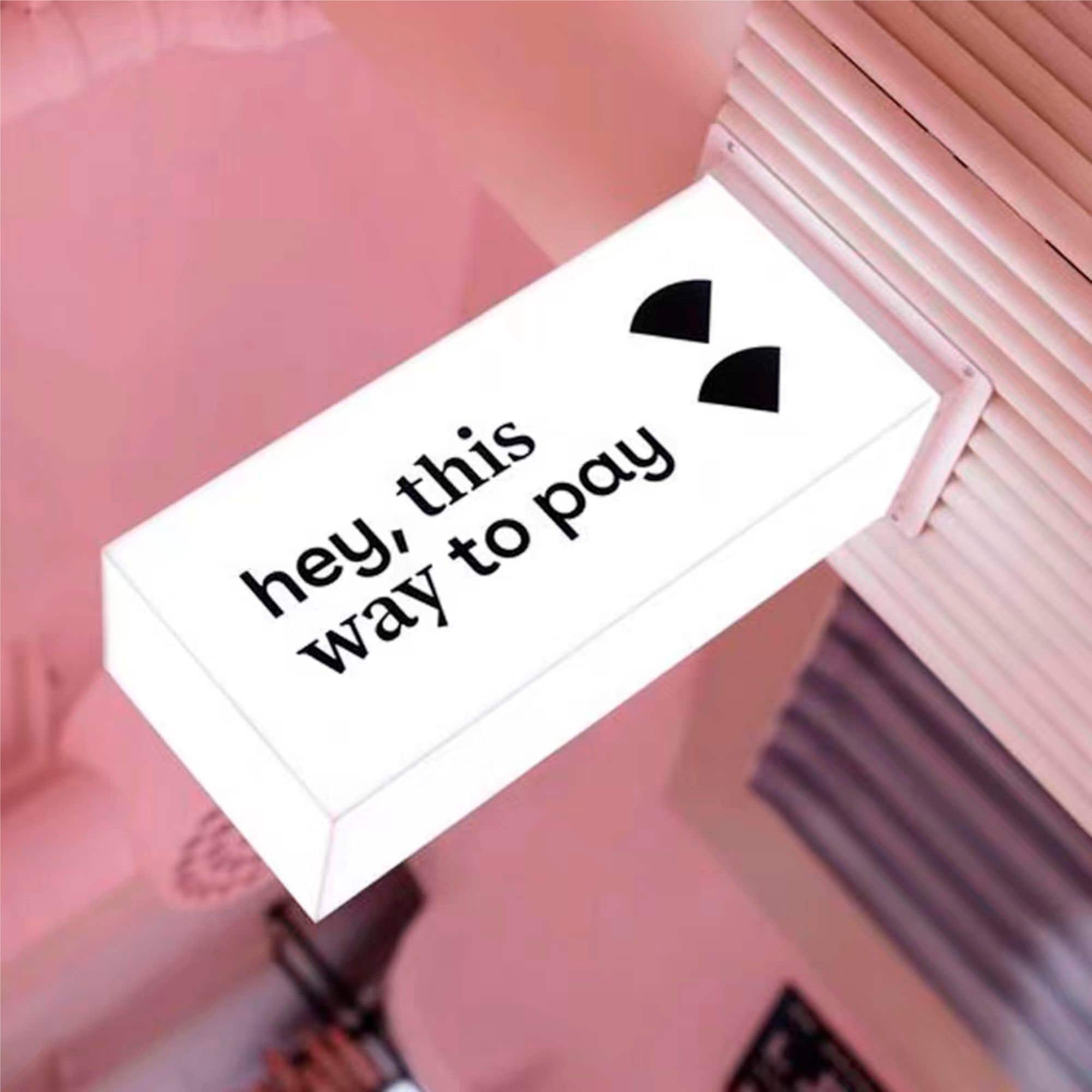 Acrylic Street Light Box,store Name Light Box,rectangular Shop Signs ...