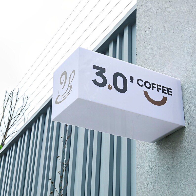 Acrylic Street Light Box,store Name Light Box,rectangular Shop Signs ...