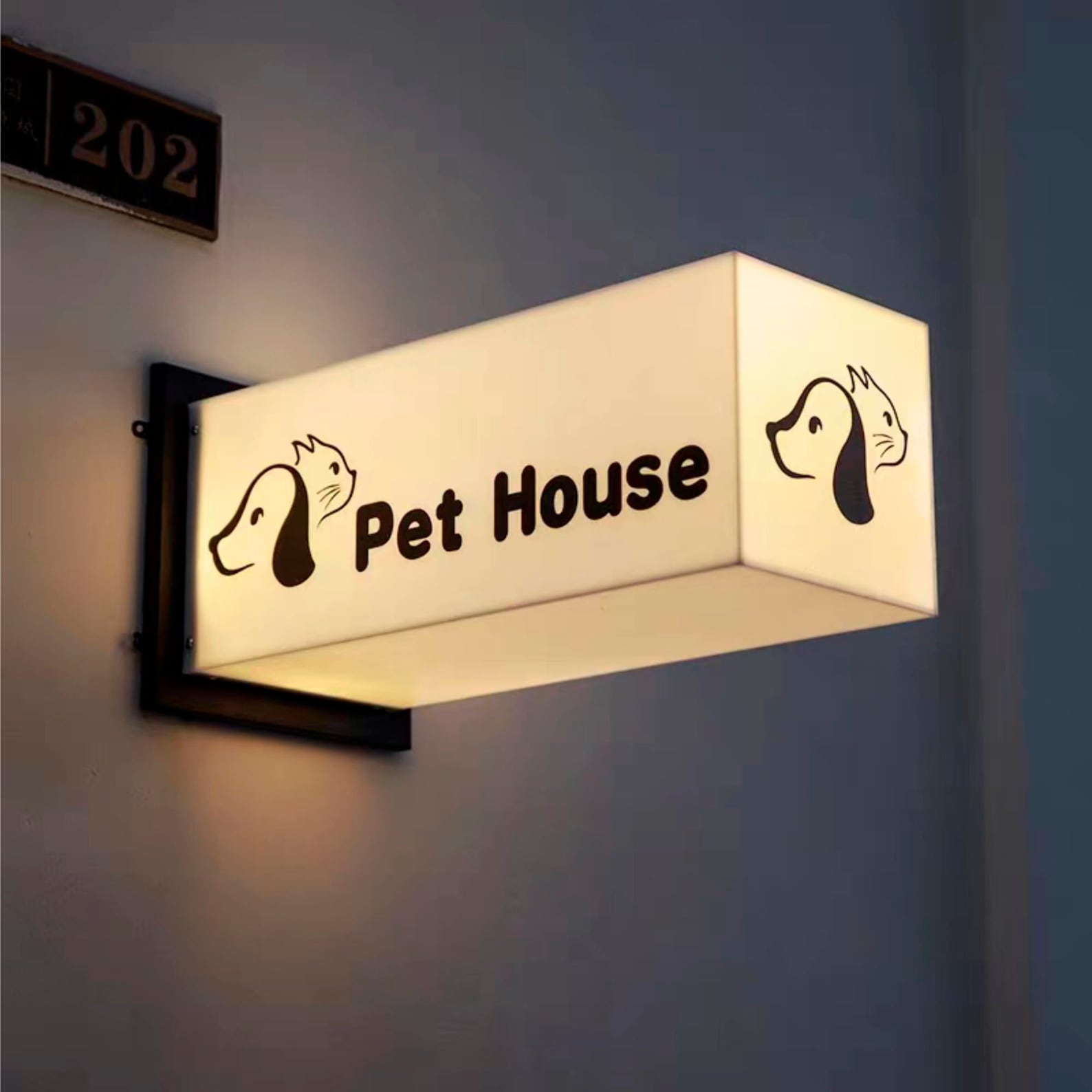 Acrylic Street Light Box,store Name Light Box,rectangular Shop Signs ...