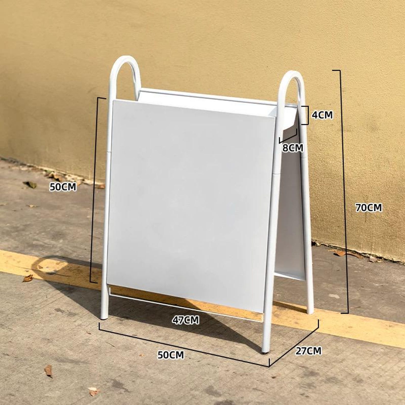 Outdoor Business A-frame Sign, Modern Metal Standing Sign - Waterproof ...