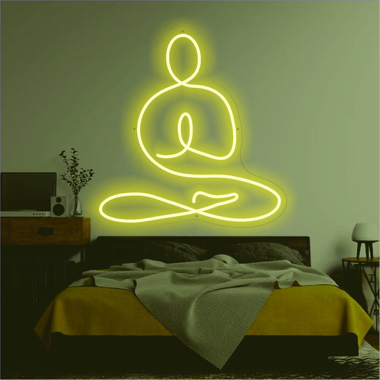 Yoga, Body Led Neon Sign, Spa Sign, Meditation Light, Yoga Workout ...