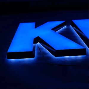 Custom Business Led Logo Sign,3d Letter Sign Storefront Illuminated ...