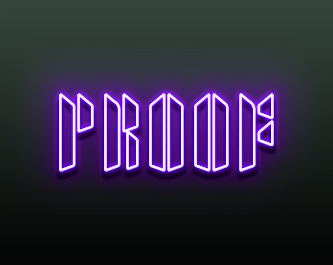 BTS Bangtan Neon Lights Logo Concert Led Sign Wall Decor Banner Lamp ...