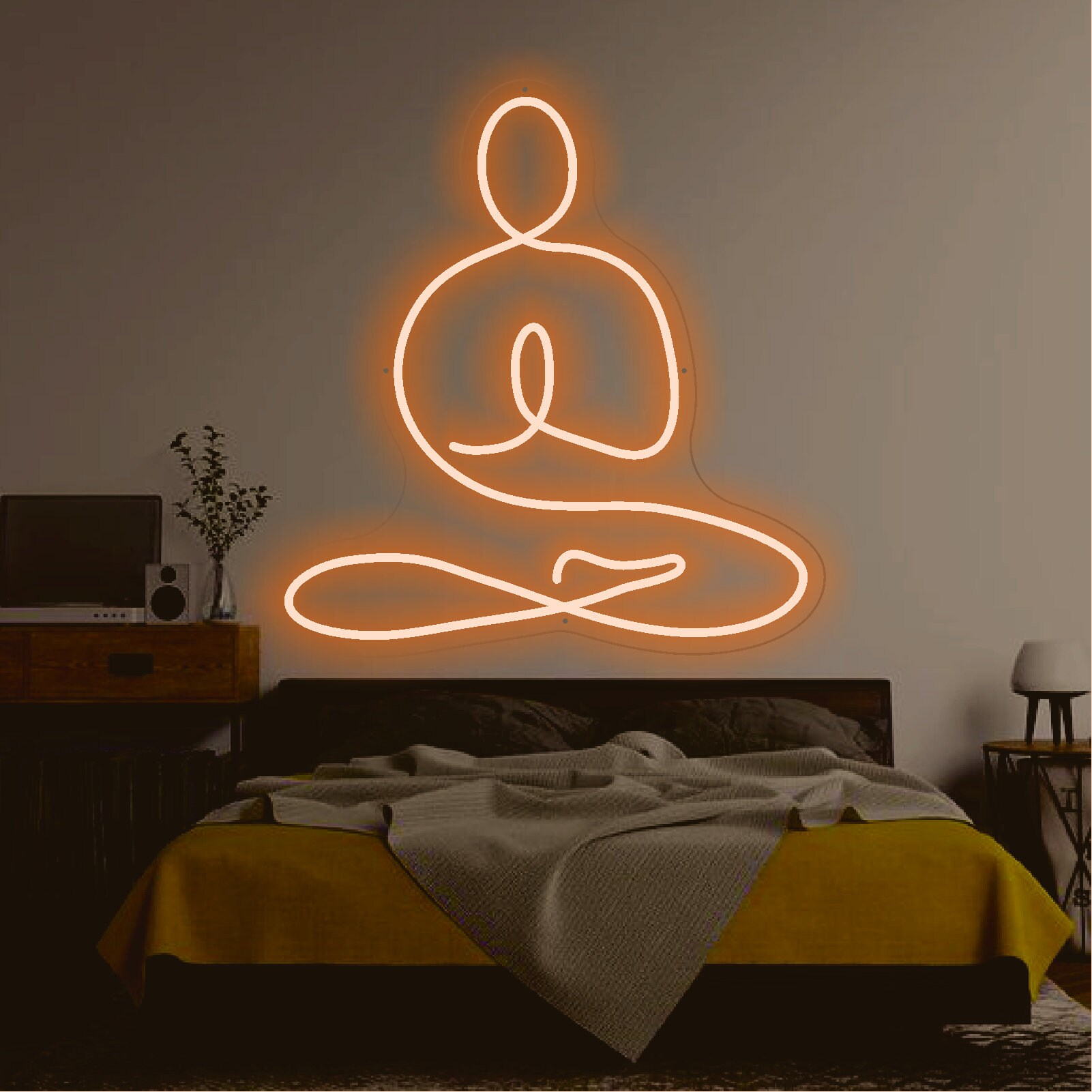 Yoga, Body Led Neon Sign, Spa Sign, Meditation Light, Yoga Workout ...
