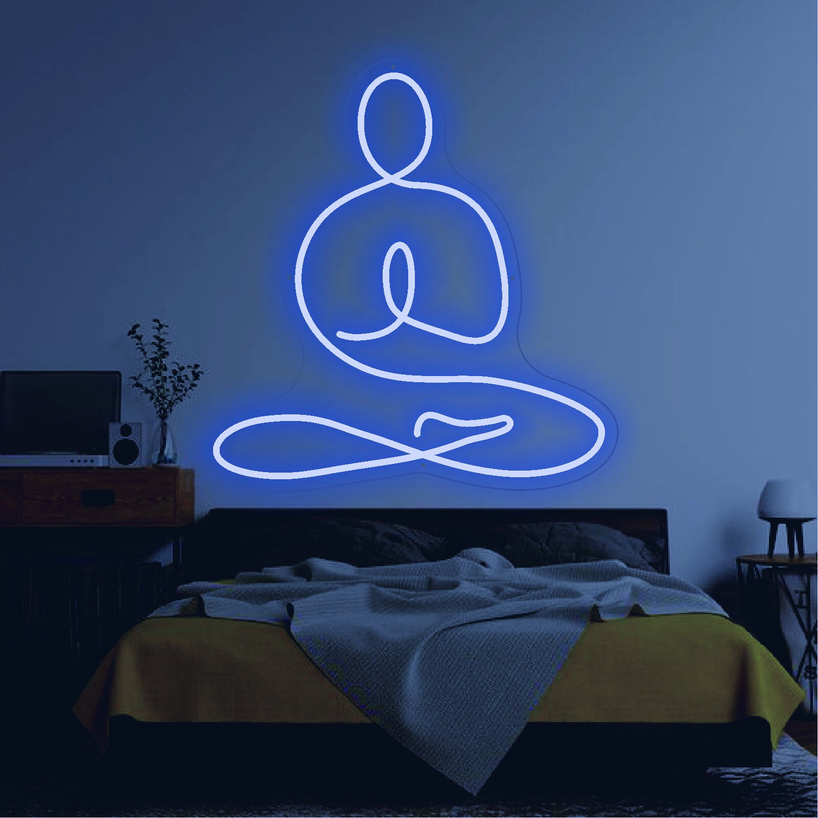 Yoga, Body Led Neon Sign, Spa Sign, Meditation Light, Yoga Workout ...