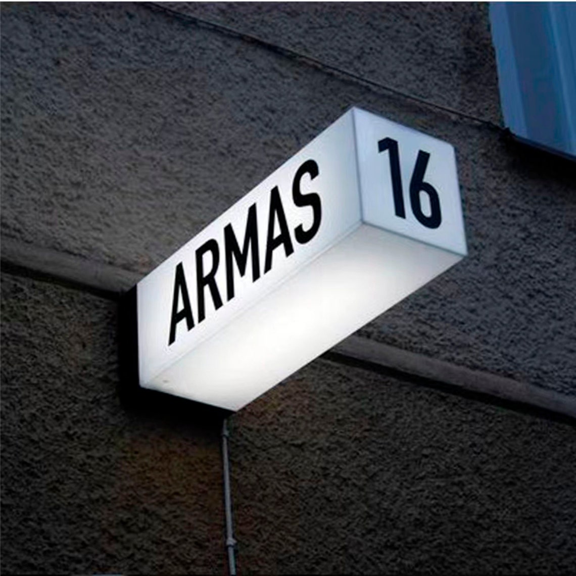 Acrylic Street Light Box,store Name Light Box,rectangular Shop Signs ...