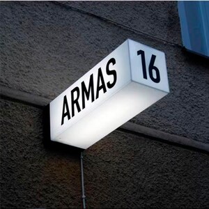 Acrylic Street Light Box,store Name Light Box,rectangular Shop Signs ...