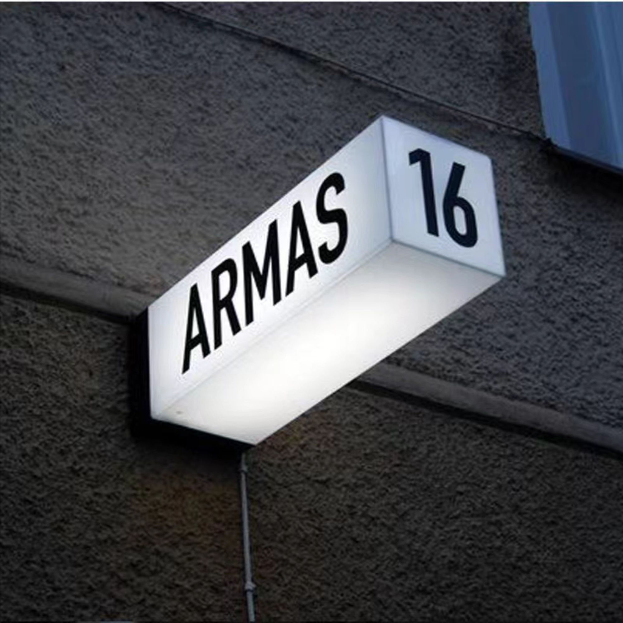Acrylic Street Light Box,store Name Light Box,rectangular Shop Signs ...