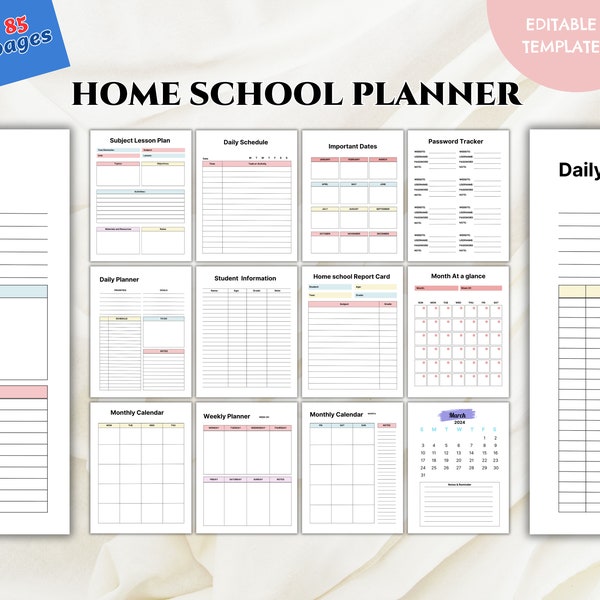 Homeschool Planner Printable - Etsy