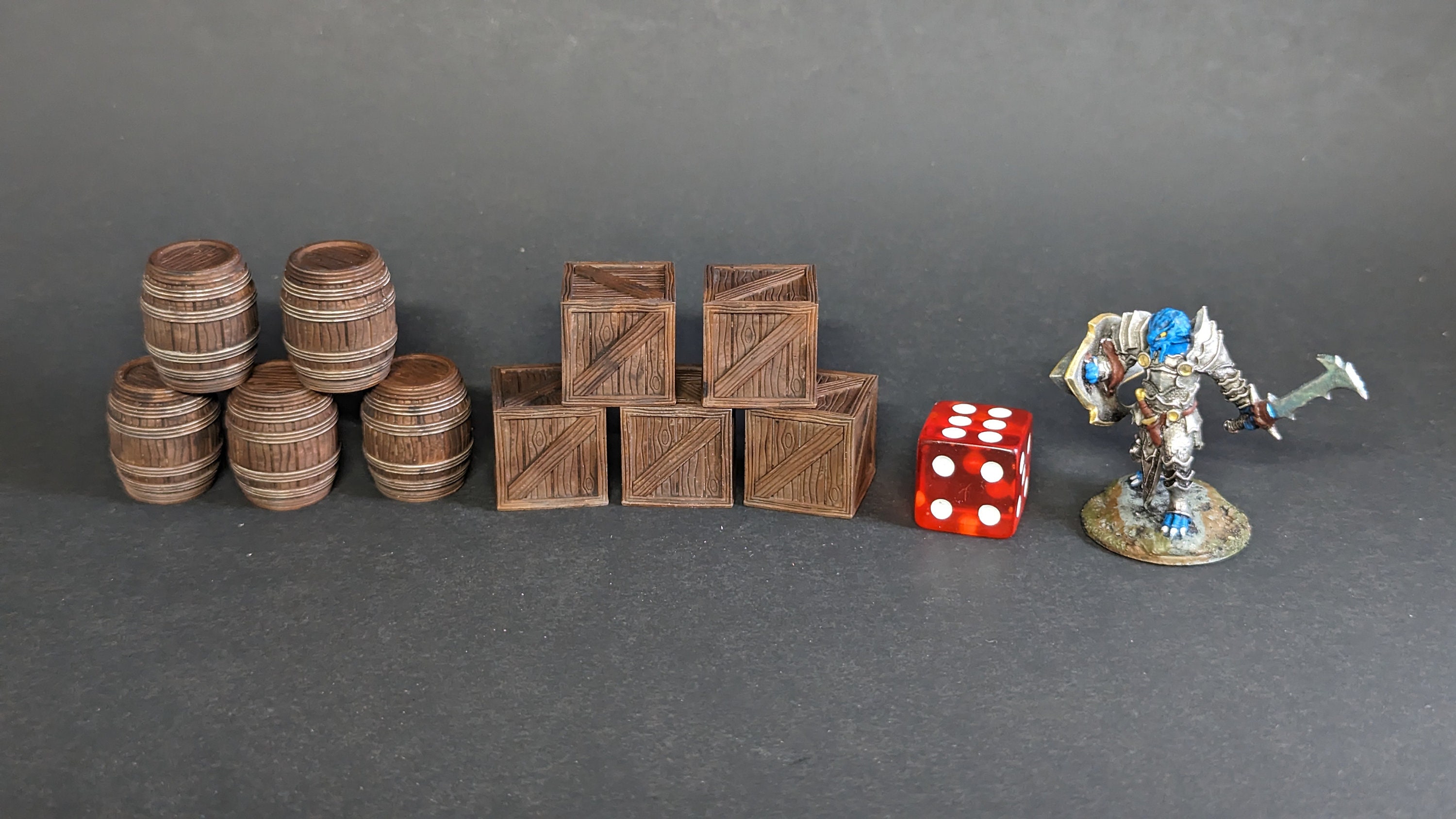 Painted Crates and Barrels for Rpg/dnd/tabletop - Etsy